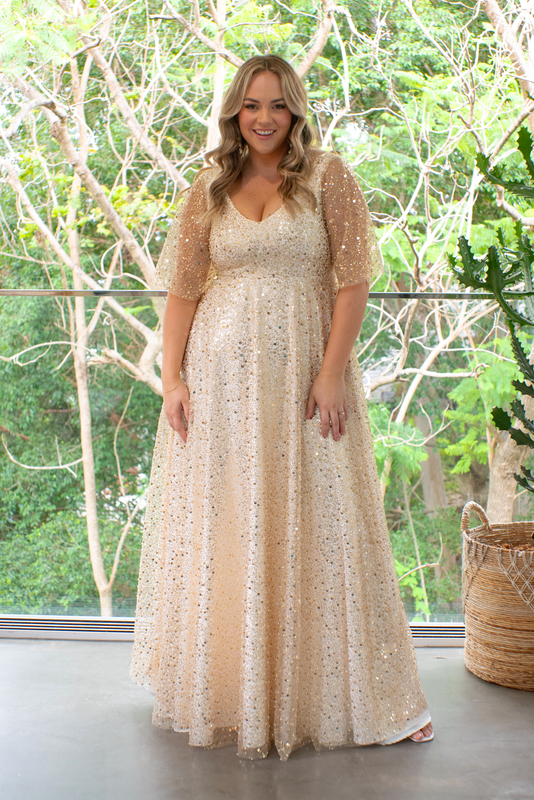 Estella Gown (Gold with Milky Underlay) | Sample – When Freddie met Lilly